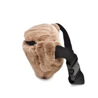 China Faux Rabbit Fur Waist Bag Winter Bum Bag 20x10cm Female Travel Hip Coins Phone Pouch for sale