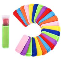 China Neoprene Ice Pop Sleeves 16cm Antifreezing Popsicle Holders Bags Insulator Sleeves Freezer Pops Holder for sale
