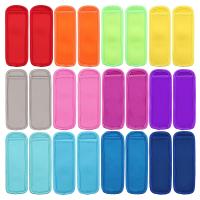 China Neoprene Ice Pop Sleeves 16cm Antifreezing Popsicle Holders Bags Insulator Sleeves Freezer Pops Holder for sale