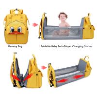 China Fashion Mommy Diaper Bag Backpack with USB Port Large Capacity 28L Custom Size for sale