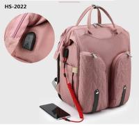 China Outdoor Nursing Mother Travel Bag with USB Port 420D Snow Cloth Custom Logo for sale