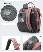 China Outdoor Nursing Mother Travel Bag with USB Port 420D Snow Cloth Custom Logo for sale