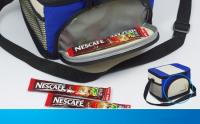 China OEM Insulated Lunch Bag 600D Polyester Food Delivery Cooler Tote 25x35x15cm for sale