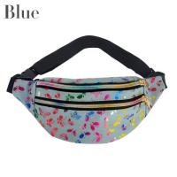 China Custom Nylon Printed Waist Bag 20x10cm for Women Kids Travel Festival Phone Pouch for sale