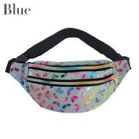 China Custom Nylon Printed Waist Bag 20x10cm for Women Kids Travel Festival Phone Pouch for sale