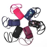 China Canvas Women Sports Mini Square Bag 20x10cm Multi Pocket Cellphone Pouch Outdoor Running Pack for sale