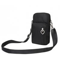 China Canvas Women Sports Mini Square Bag 20x10cm Multi Pocket Cellphone Pouch Outdoor Running Pack for sale