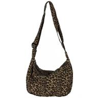 China Fashion Leopard Print Eco Canvas Tote Bag 25x30x7 cm Large Capacity Shoulder Bag for Women for sale
