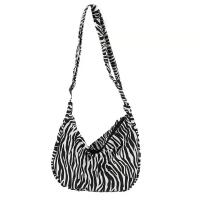 China Fashion Leopard Print Eco Canvas Tote Bag 25x30x7 cm Large Capacity Shoulder Bag for Women for sale
