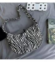 China Fashion Leopard Print Eco Canvas Tote Bag 25x30x7 cm Large Capacity Shoulder Bag for Women for sale