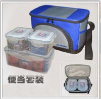 China 600D Two Layer Insulated Tote Lunch Bag Food Delivery Heat Preservation Bag 12L for sale