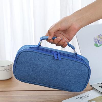 China OEM Reversible Sequins Pencil Case 21x7cm Large Capacity Oxford Pencil Pouch for School for sale