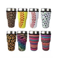 China 30oz Insulated Neoprene Cup Sleeve Tumbler Holder Custom Logo Waterproof Thermal for sale