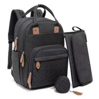 China Multifunctional Mommy Diaper Bag Oxford Cloth Stylish Travel Backpack with USB Port 500 Pcs MOQ for sale