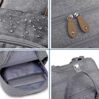 China Multifunctional Mommy Diaper Bag Oxford Cloth Stylish Travel Backpack with USB Port 500 Pcs MOQ for sale