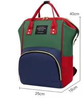 China Customizable Anti Theft Mommy Diaper Bag Large Capacity Oxford Cloth with USB Port for sale