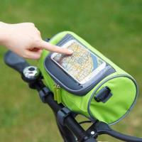 China Waterproof Bicycle Phone Holder Bag Touchscreen Compatible 6.5 Inch Shockproof Bike Cell Phone Stand for sale
