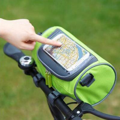 China Waterproof Bicycle Phone Holder Bag Touchscreen Compatible 6.5 Inch Shockproof Bike Cell Phone Stand for sale