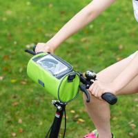 China Waterproof Bicycle Phone Holder Bag Touchscreen Compatible 6.5 Inch Shockproof Bike Cell Phone Stand for sale