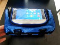 China Waterproof Bicycle Phone Holder Bag Touchscreen Compatible 6.5 Inch Shockproof Bike Cell Phone Stand for sale