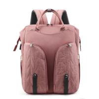 China 600D Polyester Mommy Diaper Bag with Crib Large Capacity 25x35x15cm Travel Bag for sale