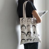 China 10oz 12oz 14oz Canvas Cotton Tote Bag Eco Friendly Shoulder Shopper for Women for sale