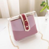China Summer Transparent Clear PVC Jelly Shoulder Bag for sale