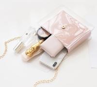 China Summer Transparent Clear PVC Jelly Shoulder Bag for sale