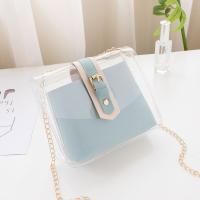 China Summer Transparent Clear PVC Jelly Shoulder Bag for sale