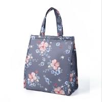 China Custom Portable Insulated Canvas Lunch Bag 24x14x23cm Thermal Food Storage Cooler for sale