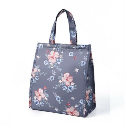 China Custom Portable Insulated Canvas Lunch Bag 24x14x23cm Thermal Food Storage Cooler for sale