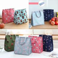 China Custom Portable Insulated Canvas Lunch Bag 24x14x23cm Thermal Food Storage Cooler for sale