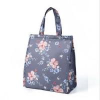 China Custom Portable Insulated Canvas Lunch Bag 24x14x23cm Thermal Food Storage Cooler for sale