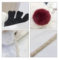 China Luxury Fluffy Reindeer Antler Plush Shoulder Bag 18x16x7 cm Christmas Gift Bag for Kids for sale