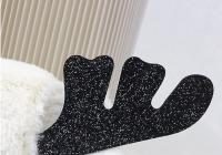 China Luxury Fluffy Reindeer Antler Plush Shoulder Bag 18x16x7 cm Christmas Gift Bag for Kids for sale