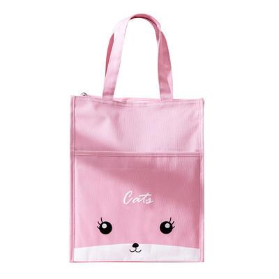 China Custom Design Cartoon Review Bag Student Cloth Art Portable Study Bag Student Tutorial Bag Random Pattern for sale