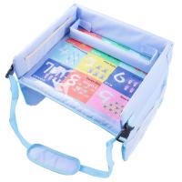 China Customized Waterproof Baby Car Seat Tray 38x31x9cm Oxford Cloth Kids Stroller Food Holder Desk for sale
