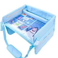 China Custom OEM Oxford Cloth PVC Baby Car Tray Table 38x31x9cm Kids Drink Holder for sale