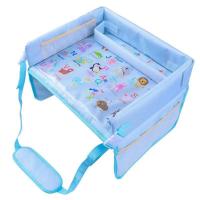China Custom OEM Oxford Cloth PVC Baby Car Tray Table 38x31x9cm Kids Drink Holder for sale