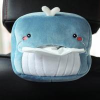 China Wholesale Car Tissue Holder Plush Animal Napkin Case 20x10cm Soft Tissue Box for Car Seat for sale