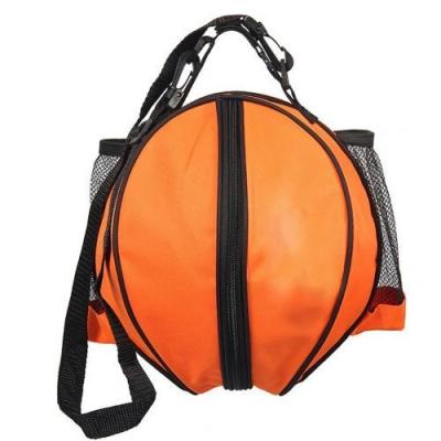 China Portable Sport Ball Shoulder Bag 24x14x23cm 600D Polyester Football Volleyball Storage Backpack for sale