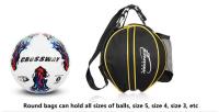 China Portable Sport Ball Shoulder Bag 24x14x23cm 600D Polyester Football Volleyball Storage Backpack for sale