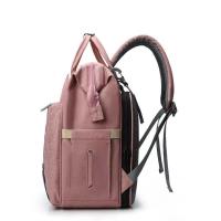 China 600D Travel Mommy Backpack Nursing Diaper Bag Foldable Crib for sale