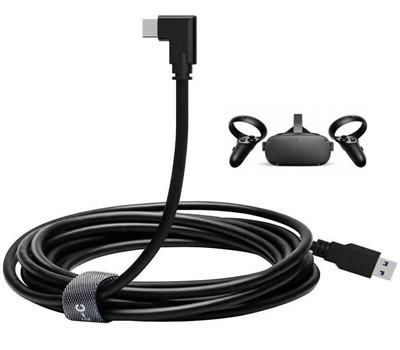 China 90 Degree Elbow VR USB Cable 1.5m for Oculus Quest 2 Fast Charging Data Sync for sale