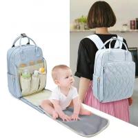 China Waterproof Polyester Mommy Diaper Bag Backpack for Infants 30L Large Capacity for sale