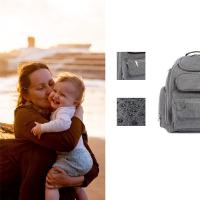 China Custom OEM Cotton Maternity Diaper Bag Travel Backpack 20x10cm for Stroller for sale