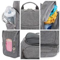 China Custom OEM Cotton Maternity Diaper Bag Travel Backpack 20x10cm for Stroller for sale
