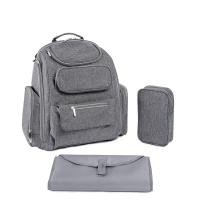 China Custom OEM Cotton Maternity Diaper Bag Travel Backpack 20x10cm for Stroller for sale