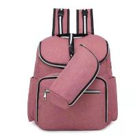 China 2 in 1 Baby Diaper Backpack with USB Charger 35x30x16 cm Polyester Mommy Bag for sale