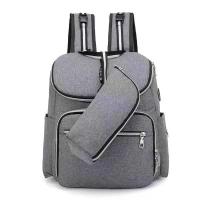 China 2 in 1 Baby Diaper Backpack with USB Charger 35x30x16 cm Polyester Mommy Bag for sale
